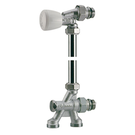 R357B1 - Angle micrometric valve with thermostatic option, for twin ...